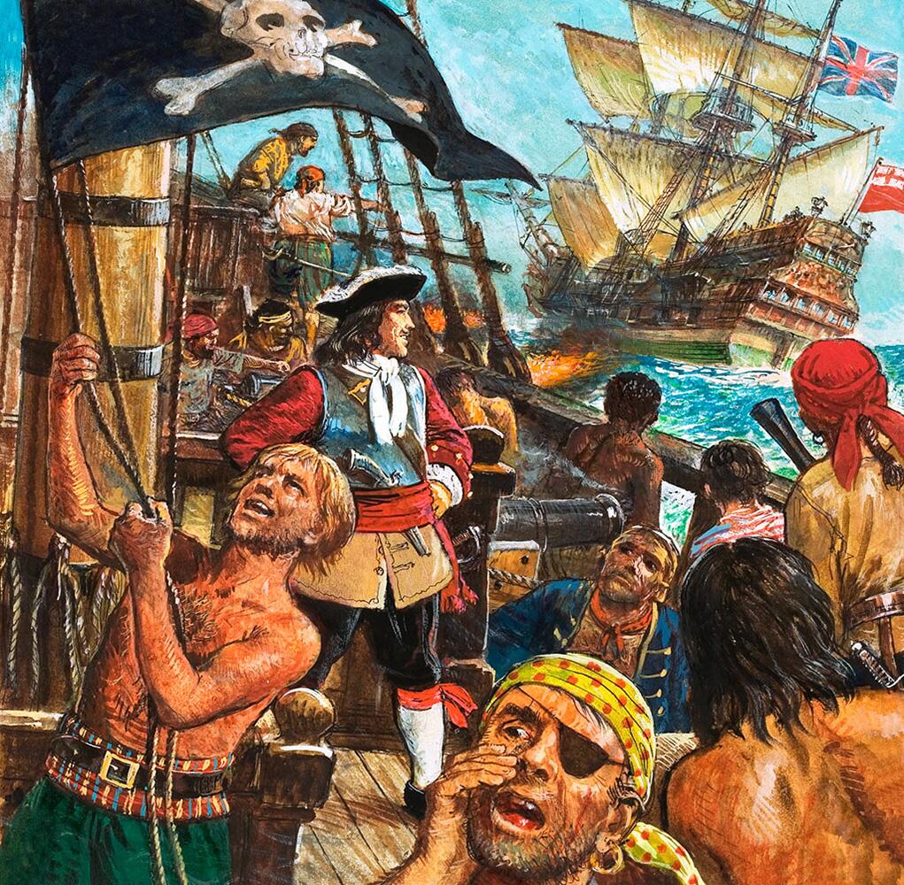 Captain Kidd - Privateer Or Pirate? art by Ken Petts