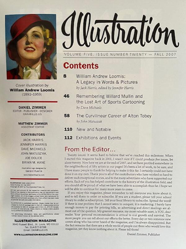Illustration (USA magazine) issue number twenty by Dan Zimmer (Editor ...