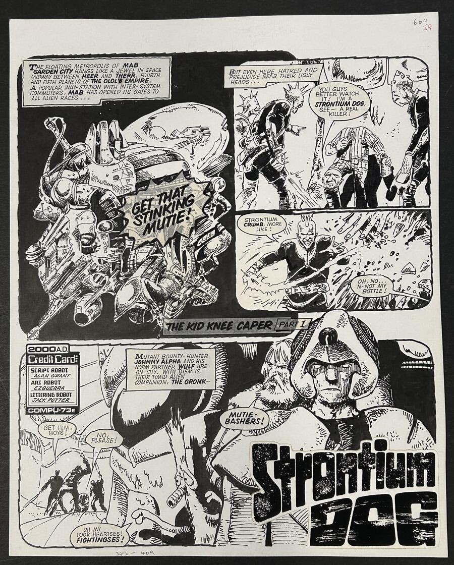 Strontium Dog: The Kid Knee Caper Title Page - Prog 228 - Page 27 ...