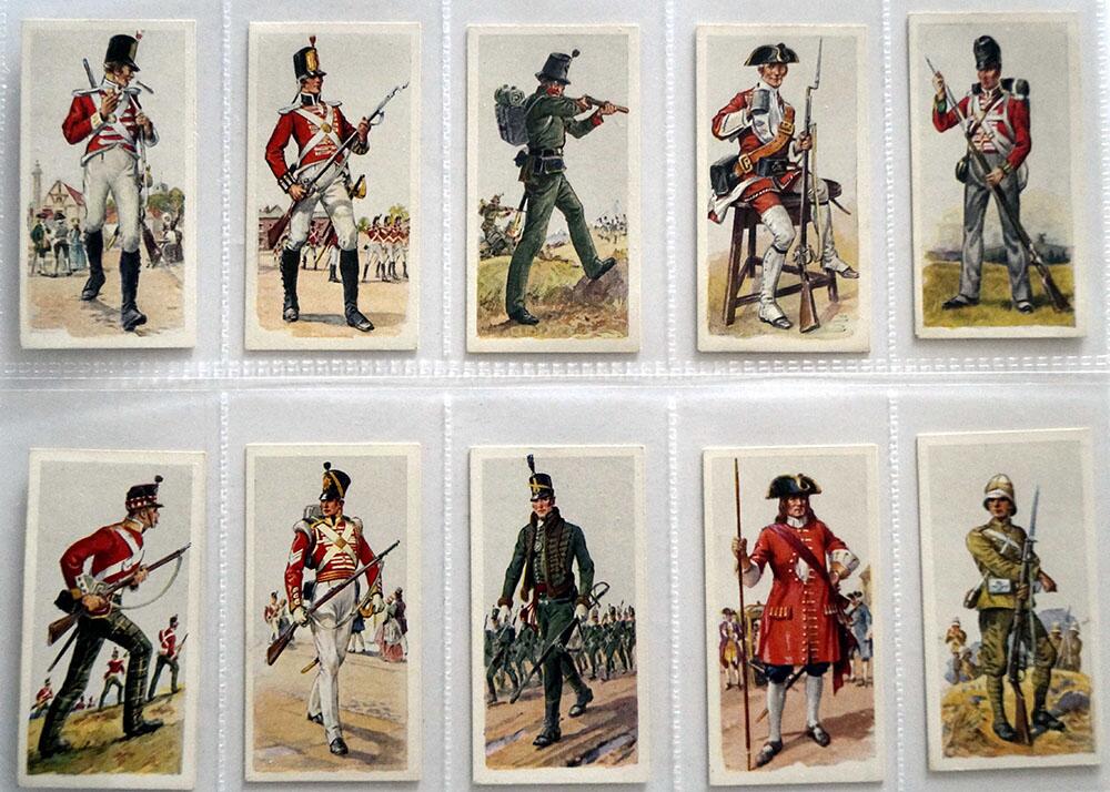 Full Set of 50 Cigarette Cards: History of Army Uniforms (1937) by ...