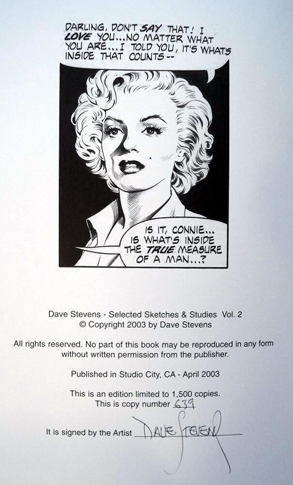 Dave Stevens Selected Sketches & Studies Volume 2 by Dave Stevens ...