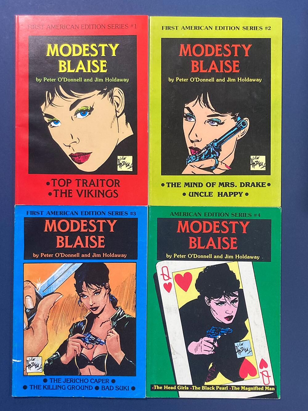 Modesty Blaise First American Edition Series #1, #2, #3, #4 (4 books ...