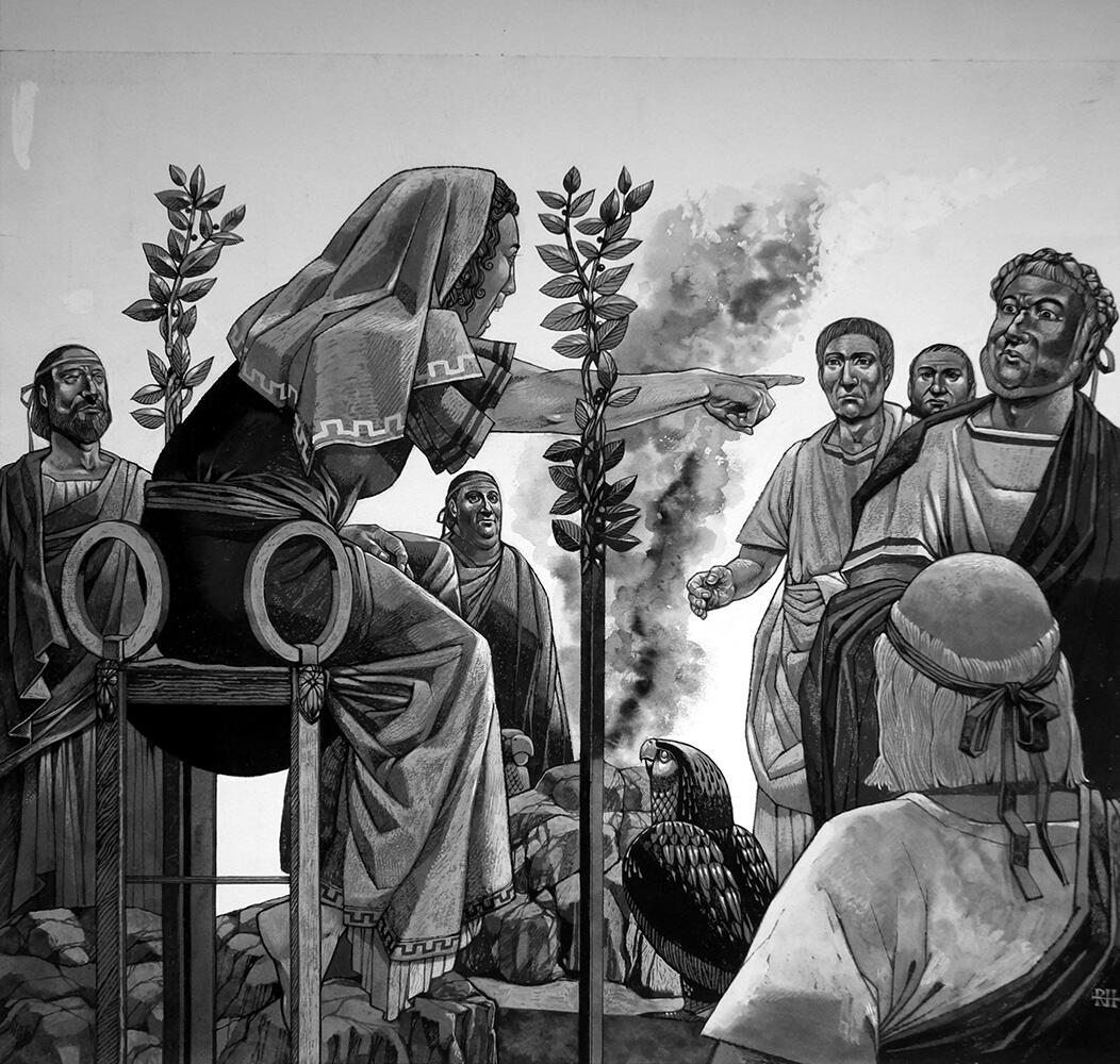 The Oracle of Delphi art by Richard Hook (Signed)