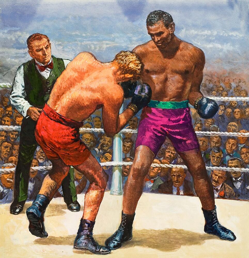 Jack Johnson art by Ken Petts