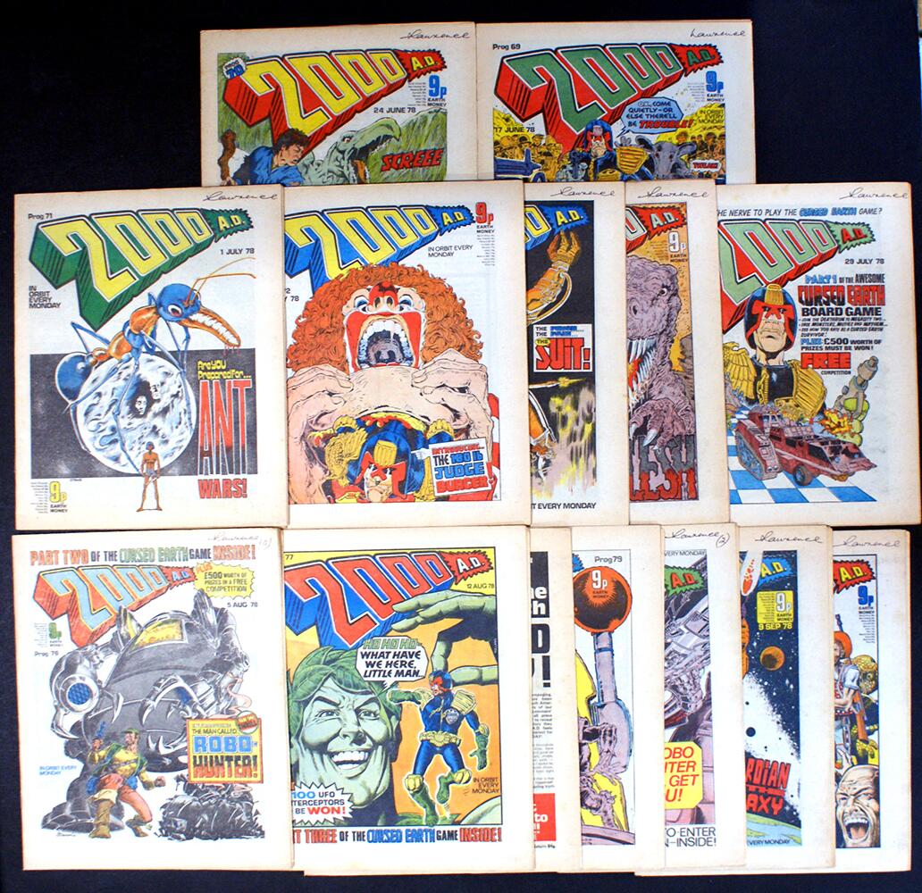 2000AD: Prog 69 - Prog 82 (14 Issues) by Various at The Book Palace