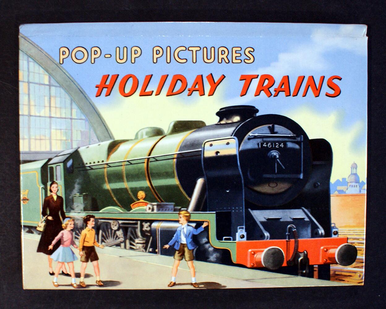 Holiday Trains Pop-Up Book Cover & Book