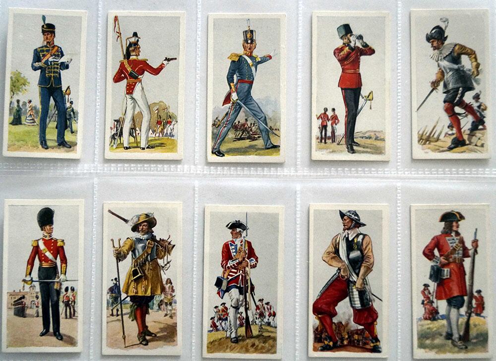 Full Set of 50 Cigarette Cards: History of Army Uniforms (1937) by ...
