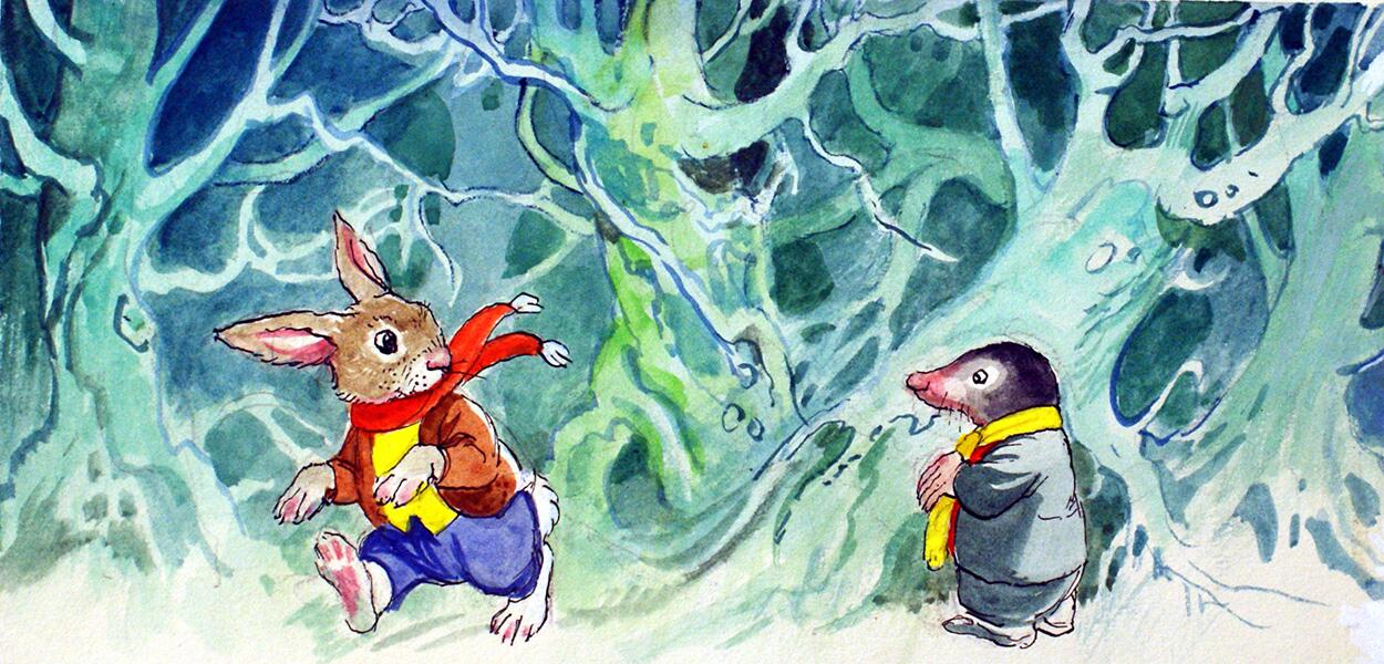 The Wind in the Willows: Mole meets Rabbit in the Wild Wood art by ...