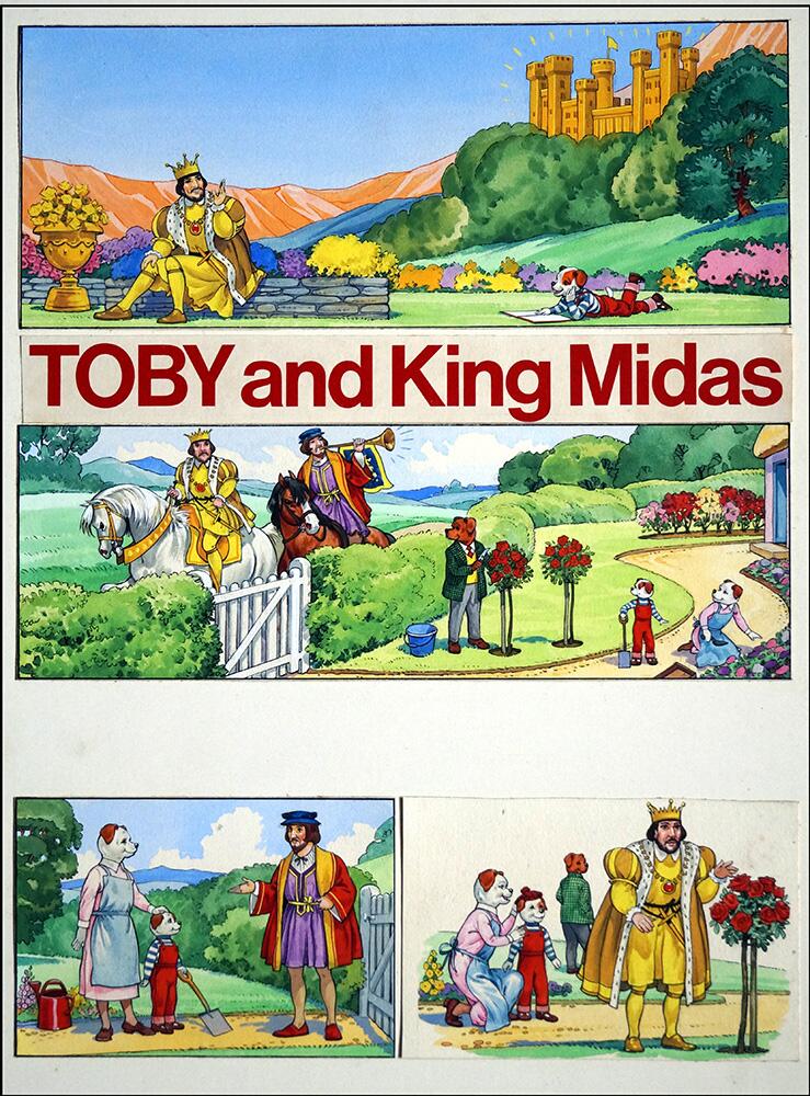 Toby Meets King Midas (COMPLETE 3 PAGE STORY) art by Doris White