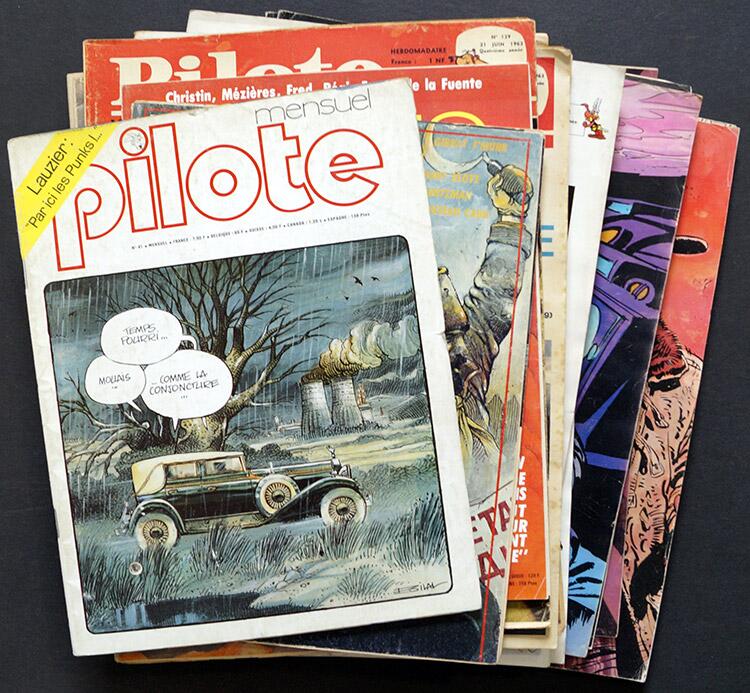 Pilote Magazines (45 issues) & 'The Pilot Years: 1959-1989' (Book) at The Book Palace