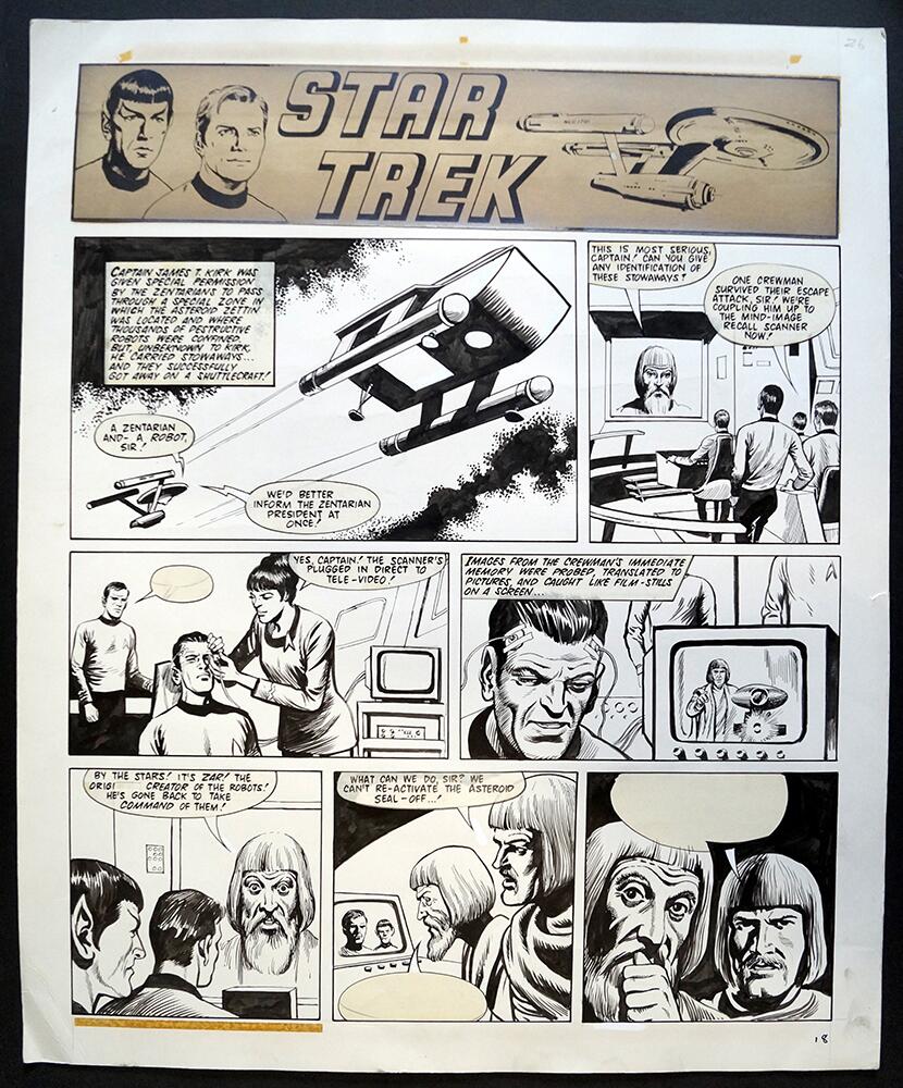 Star Trek (TWO Pages) art by John Stokes