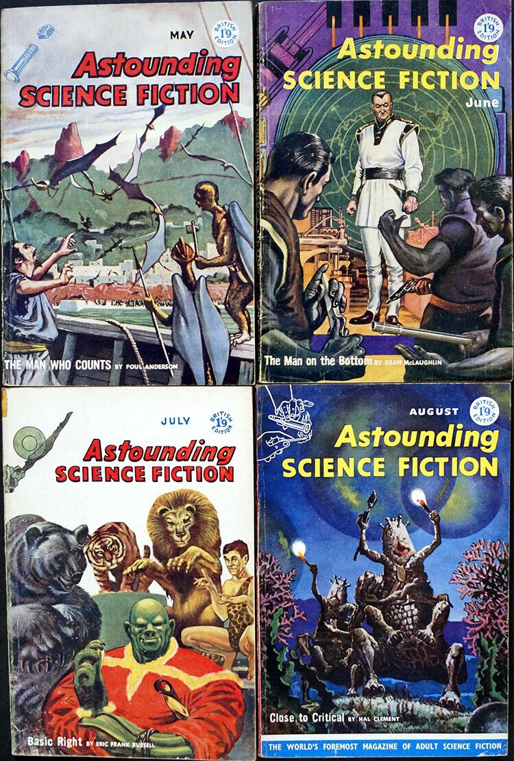 Astounding SF (UK) 1958 - Set 2 (4 issues) at The Book Palace