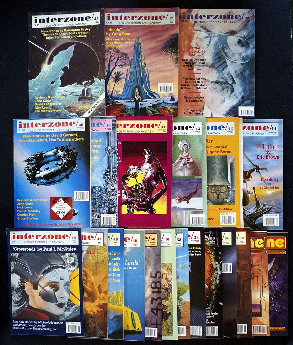 interzone: 1990 - 1992 (22 issues) by Various at The Book Palace