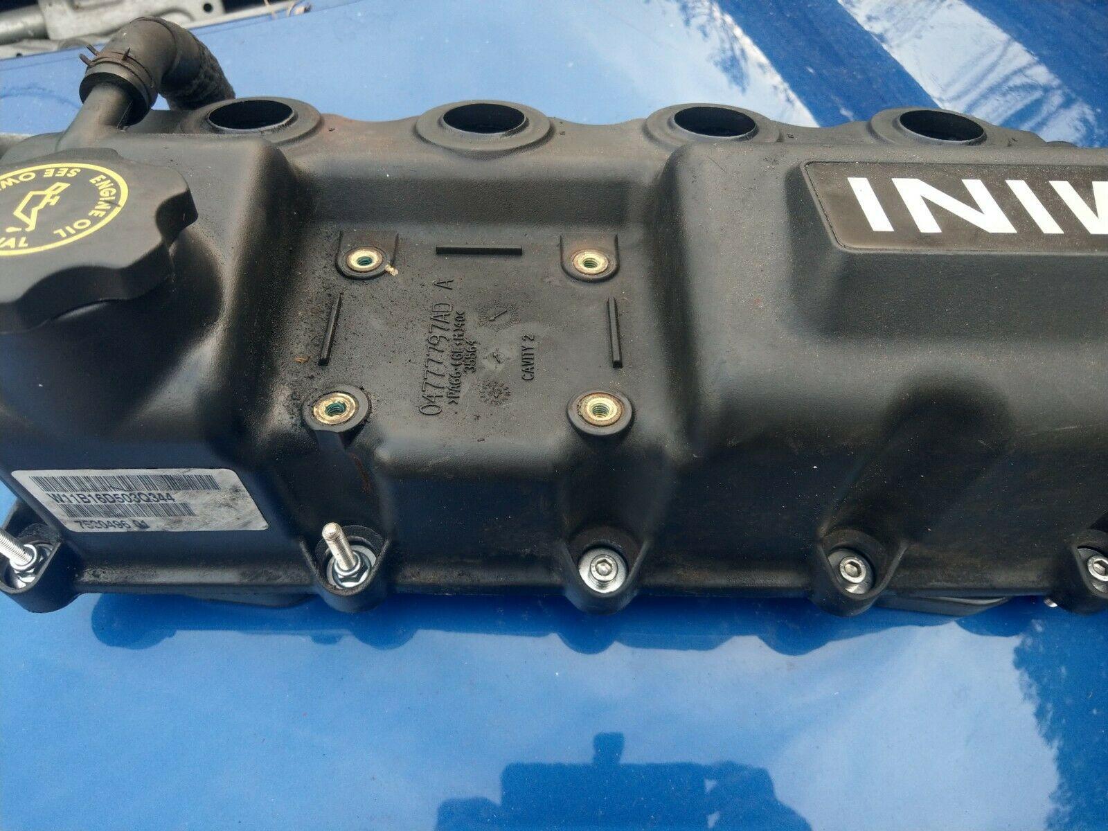 Mini R50 R53 Cooper S JCW cam cover rocker box, fitting bolt O rings seals