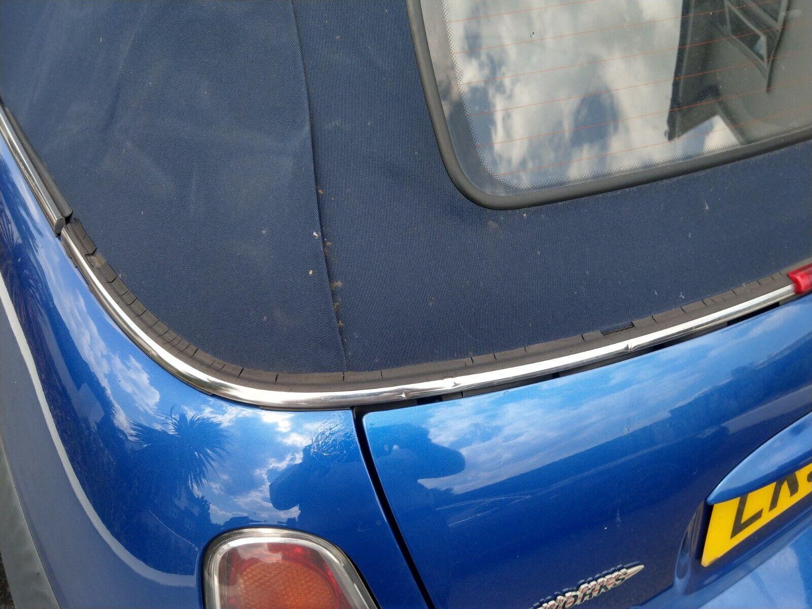 Mini Convertible R57 soft top weather seal rubber repair set roof ...