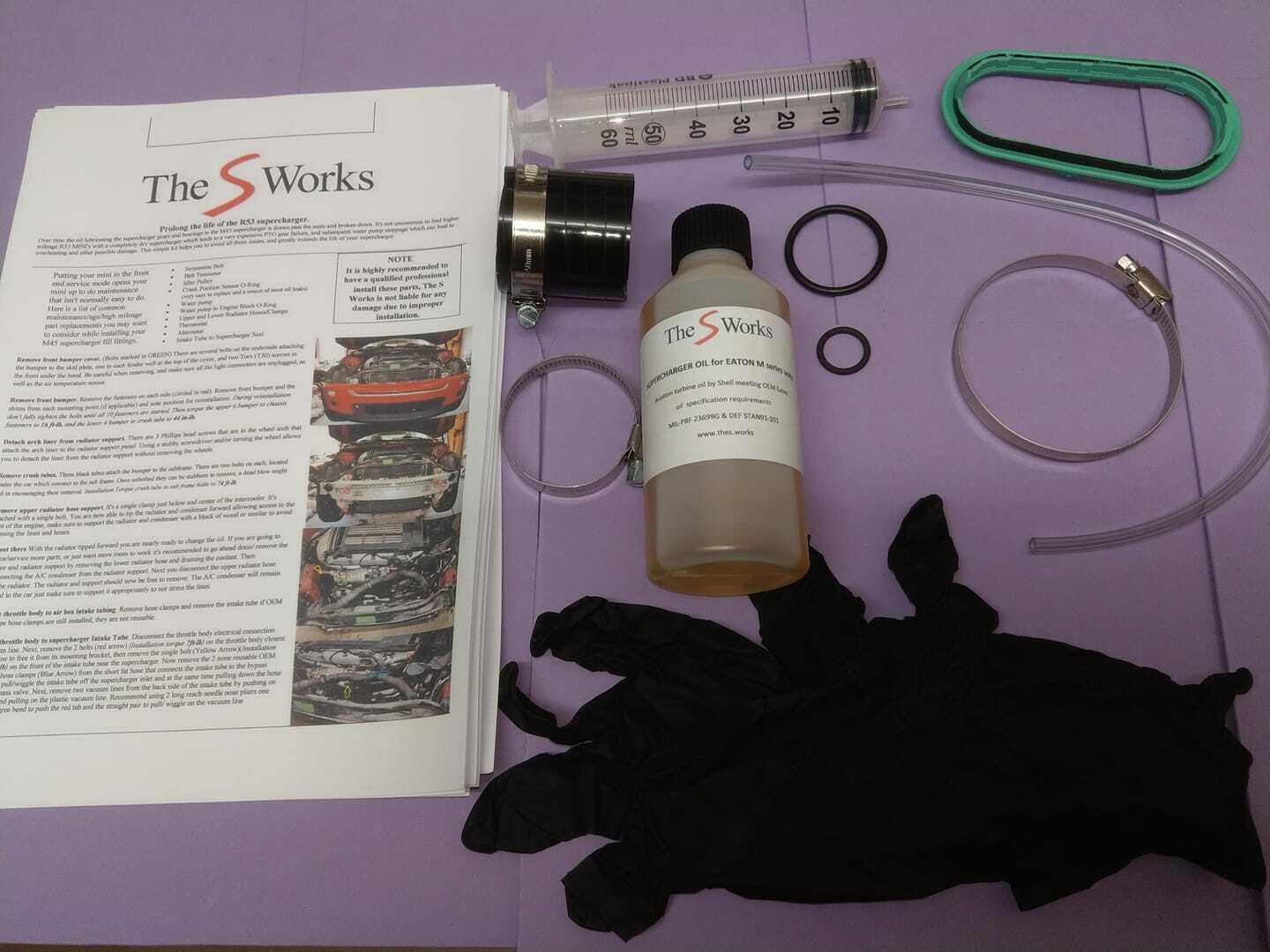 Mini R52 Supercharger oil service super kit Cooper S JCW 2002 -2006 ...
