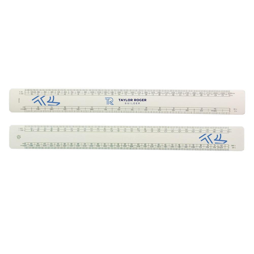 300MM OVAL SCALE RULER - RECYCLED