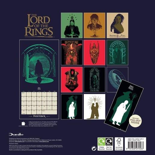 The Lord of the Rings 2026 Square Calendar