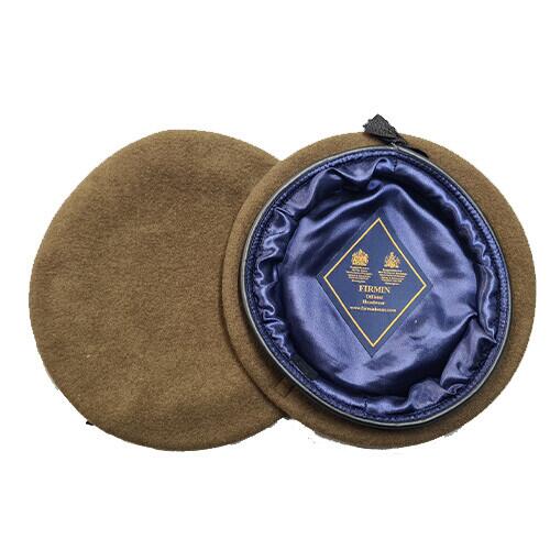 Military Berets - Officers Quality Silk Lined Leather Banded
