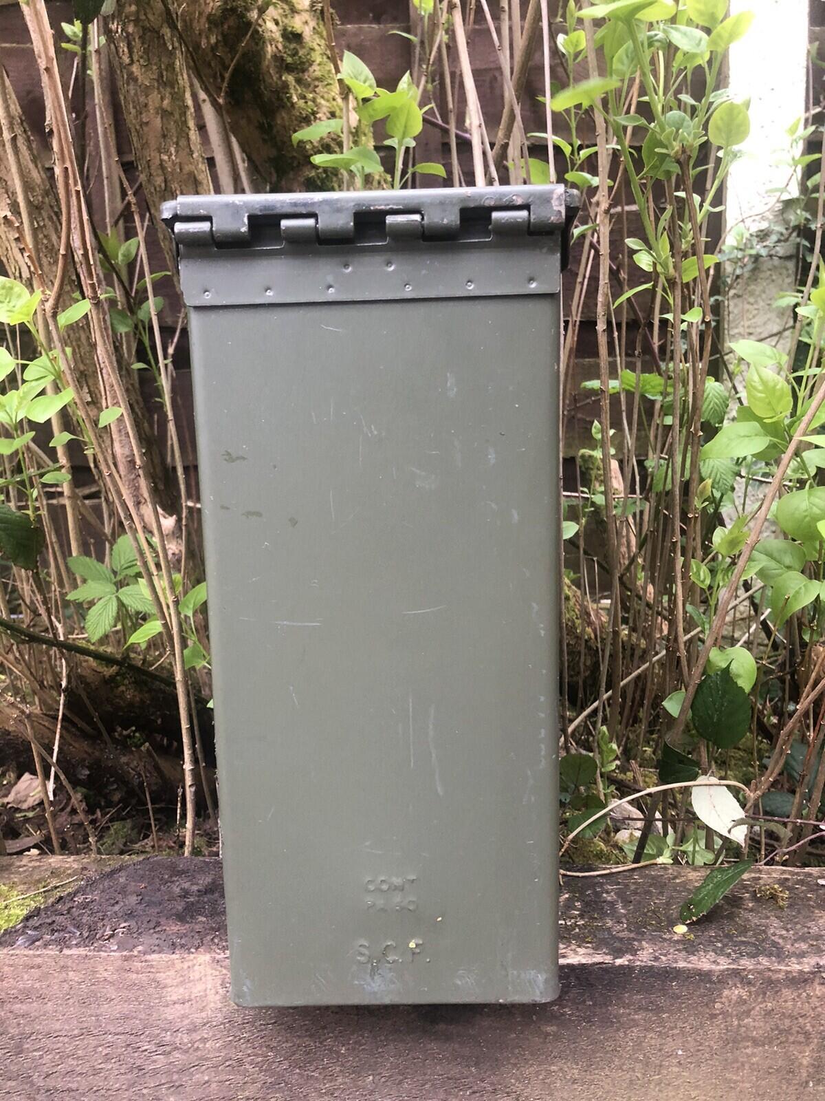 Army Surplus Ammo Boxes, Metal Tool Box, Storage Box 33 x 28 x 14cm ...