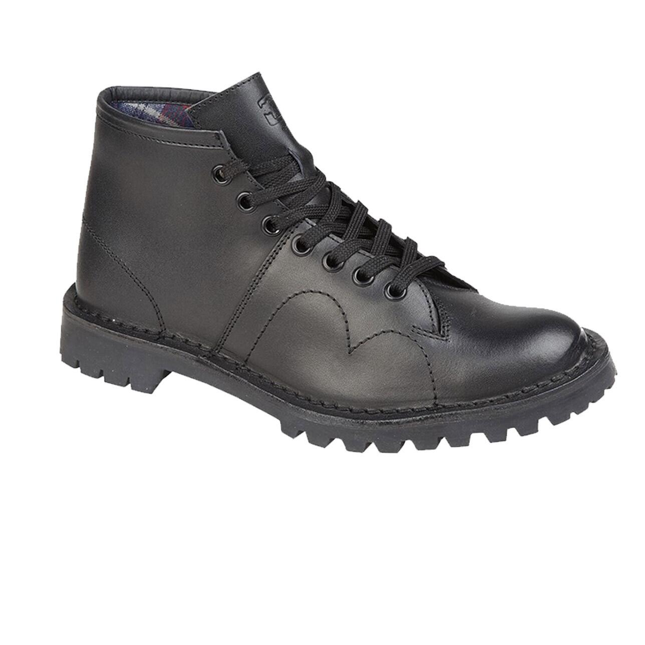 Monkey Boots Vintage Retro Black | Wine | Navy | Grey | Waxy Brown Size ...