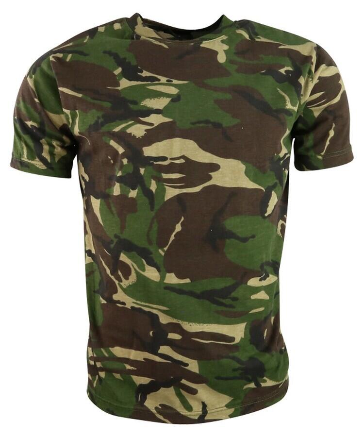 T Shirts DPM ( Disruptive Pattern Material ) Woodland Camouflage.