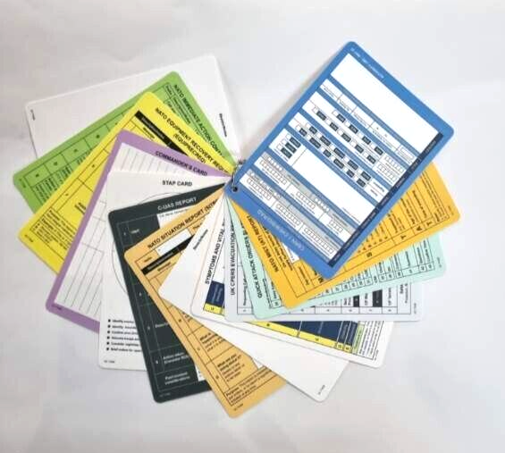 British Army Issue Slate Cards-New 2023 Addition.