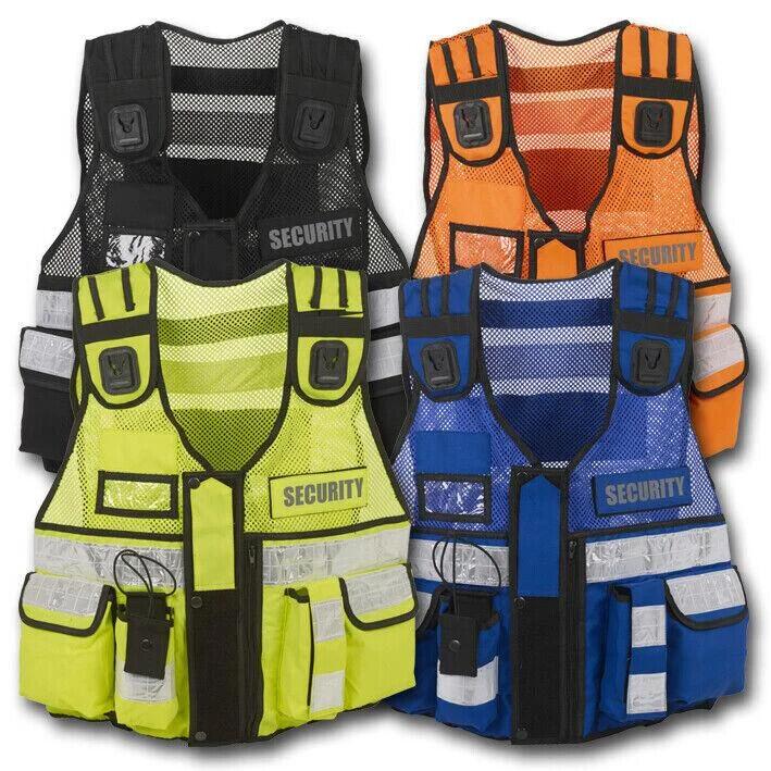 Tactical Security Vest Law Enforcement CCTV Mesh Tac Vest Police SIA. Lined