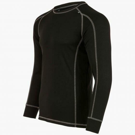 Highlander Bamboo Long Sleeve Baselayer Thermal Top Black S to XX-L