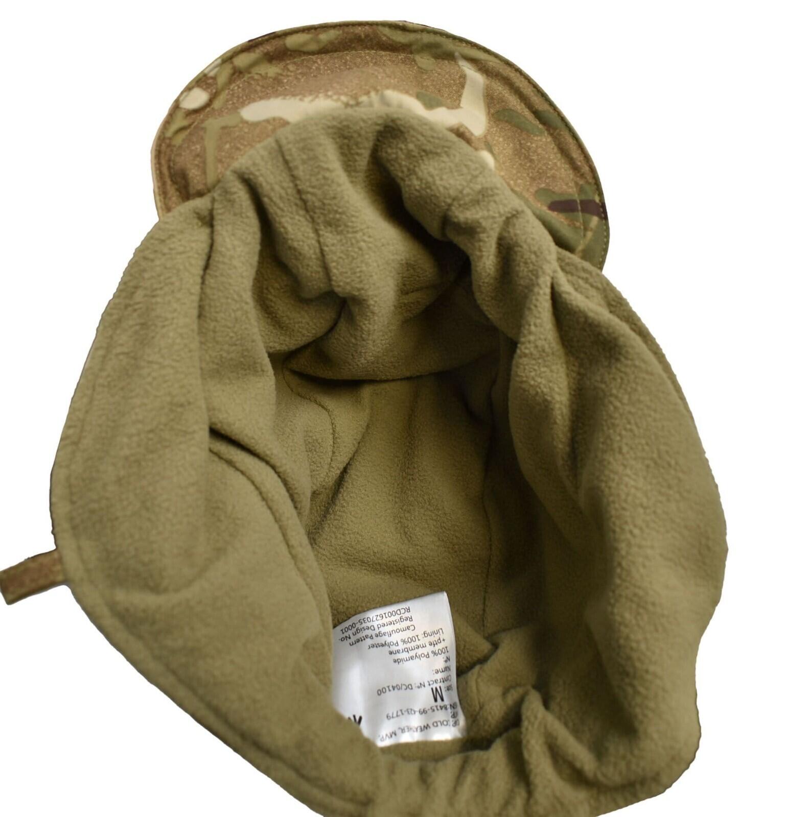 British Army Issue MTP MVP Gore-Tex ECW Hat Fleece Lined