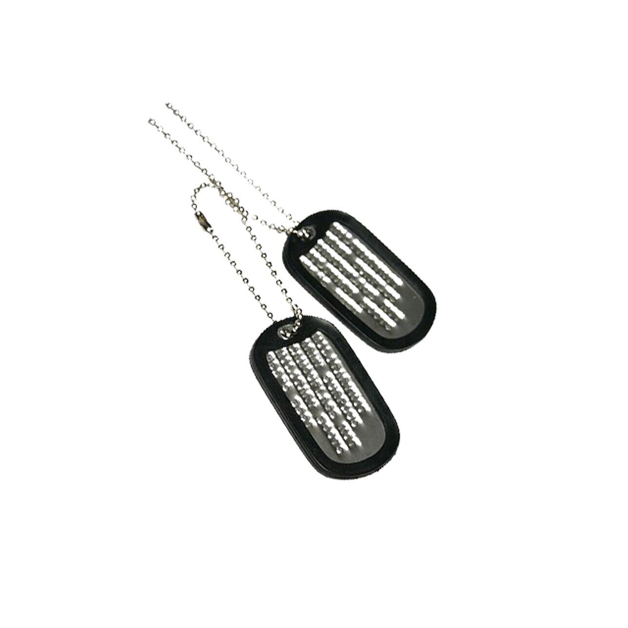 Dog Tags US Army style stamped personalised