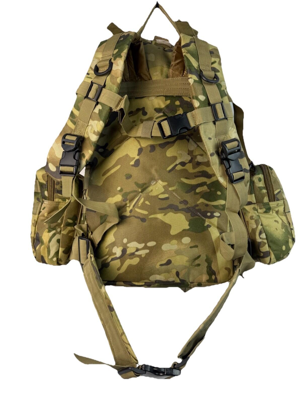 Back Pack Military Rucksack MTP 50 Litre MOLLE Bag with Removable Pockets
