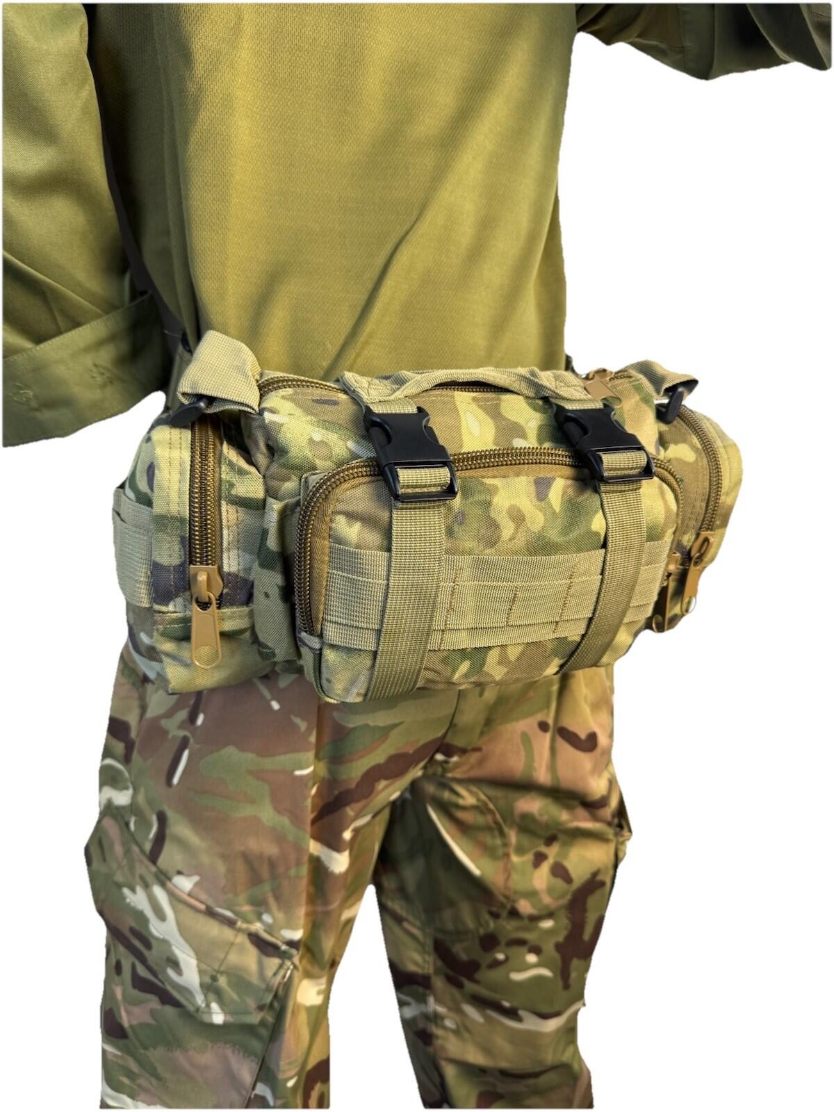 Back Pack Military Rucksack MTP 50 Litre MOLLE Bag with Removable Pockets