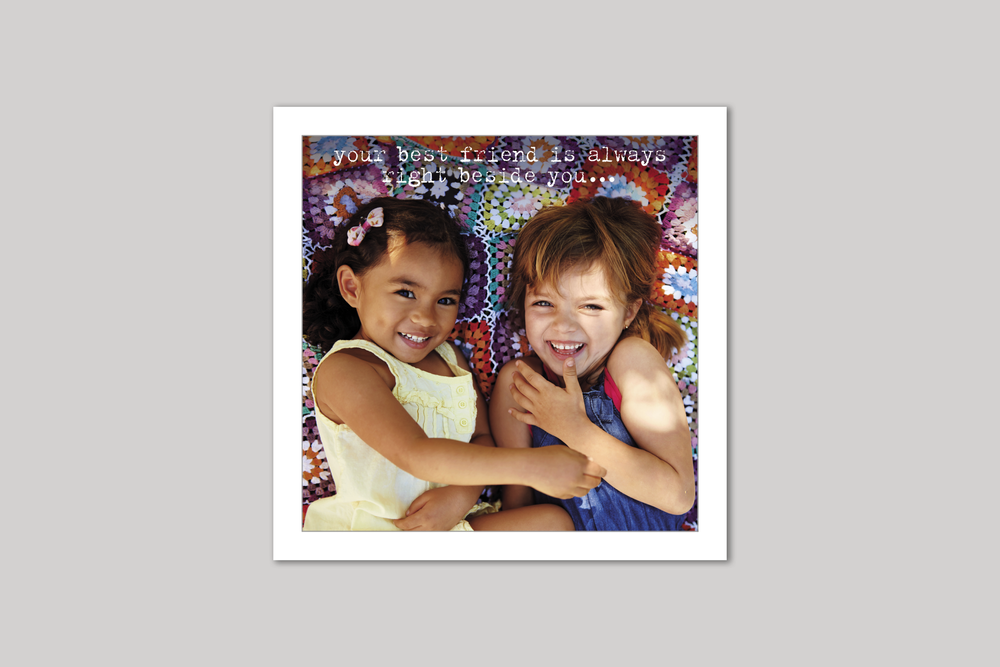 Right Beside You Greeting Card | Icon