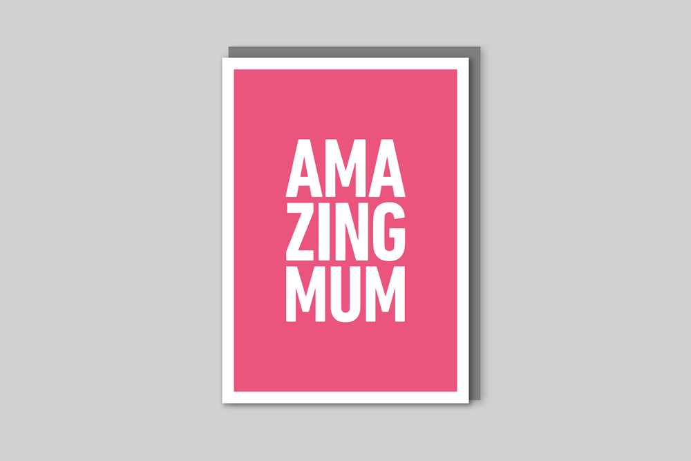 Amazing Mum Greeting Card | Icon