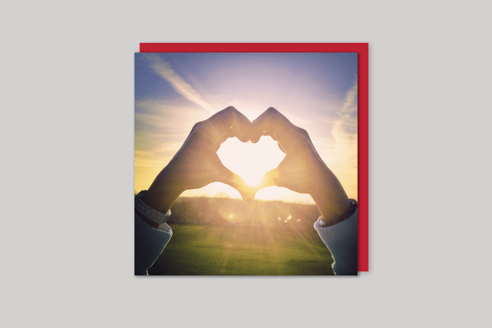Hands on Heart Greeting Card | Icon
