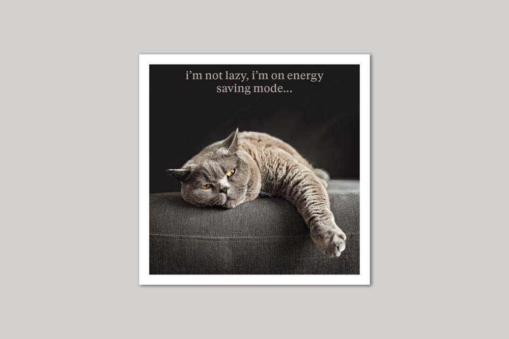 Energy Saving Mode Greeting Card | Icon