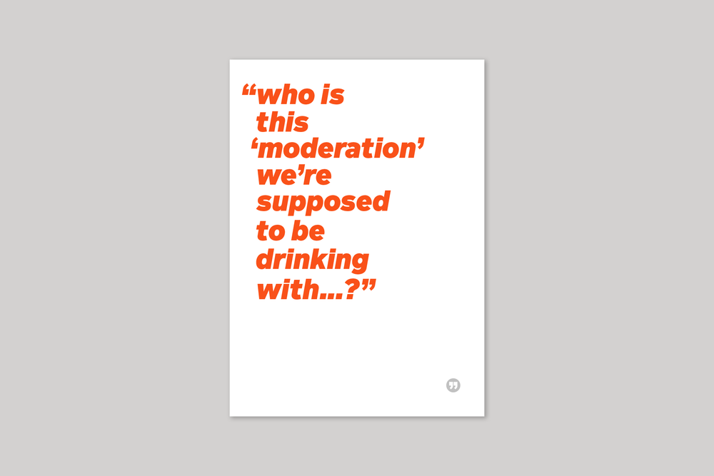 Moderation Greeting Card | Icon