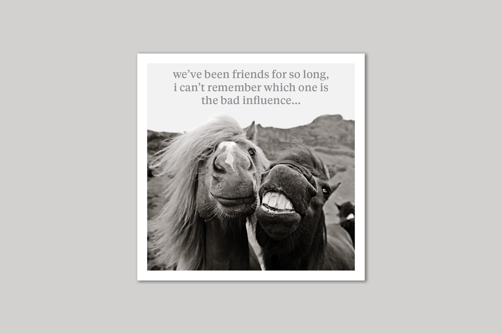 Bad Influence Greeting Card | Icon