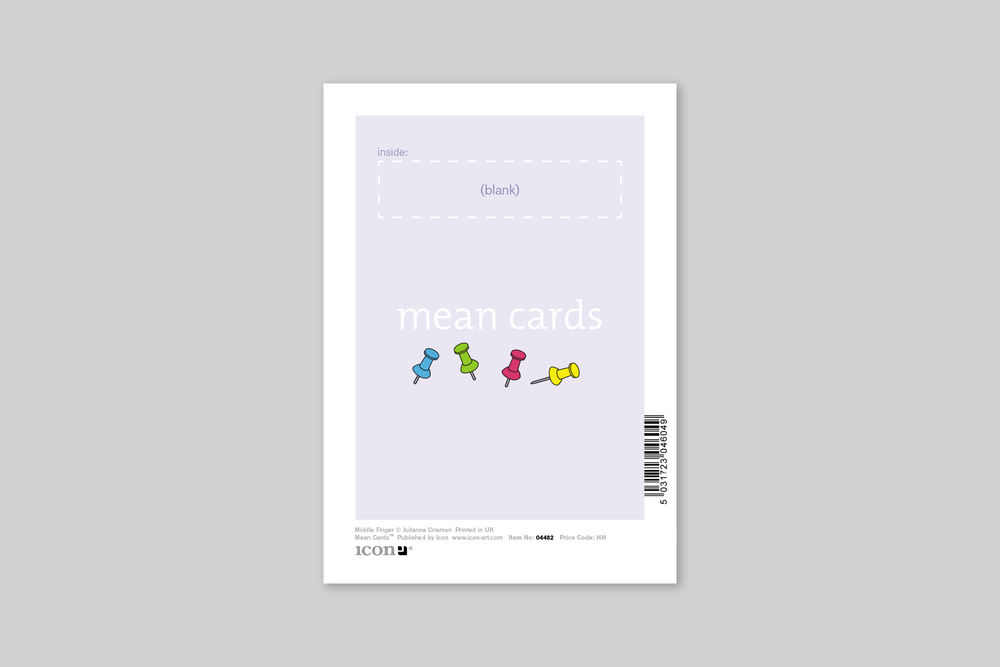 Middle Finger Greeting Card | Icon