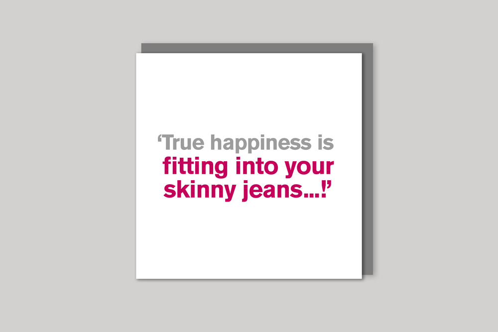 Skinny Jeans Greeting Card | Icon