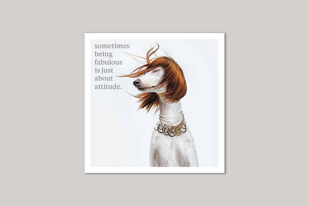 Being Fabulous Greeting Card | Icon