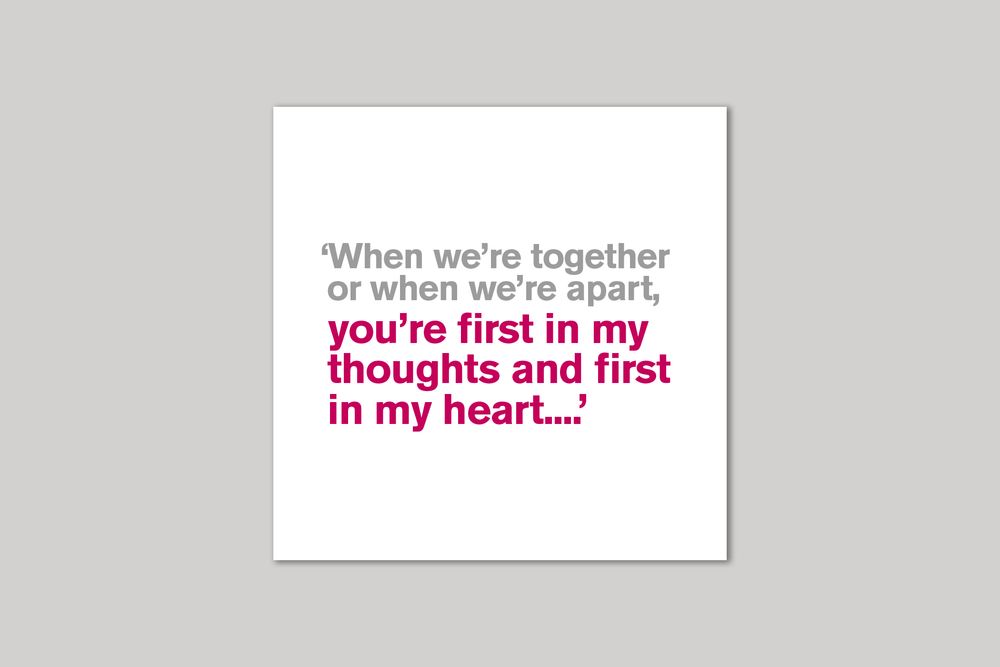 When We're Together Greeting Card | Icon