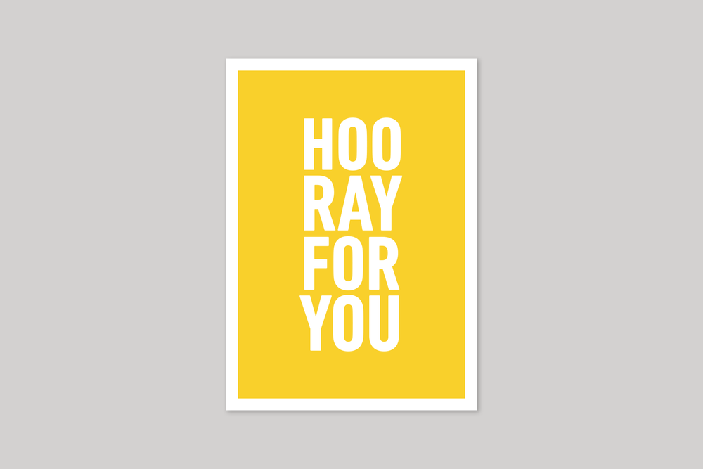 Hooray For You Greeting Card | Icon