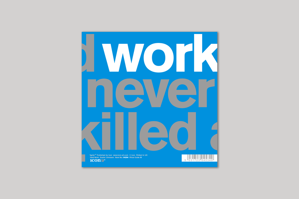 Hard Work Greeting Card | Icon