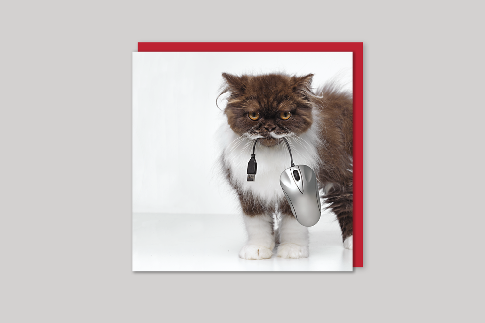 Cat and Mouse Greeting Card | Icon