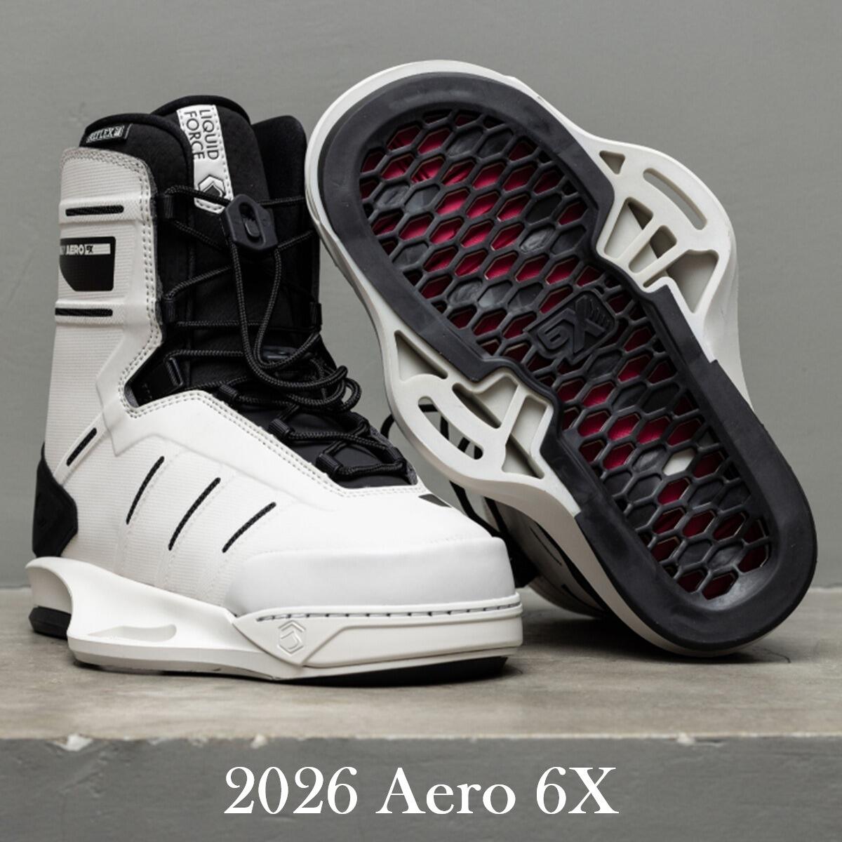 Liquid Force 2026 Aero 6X Wakeboard Bindings with Reflex Liner