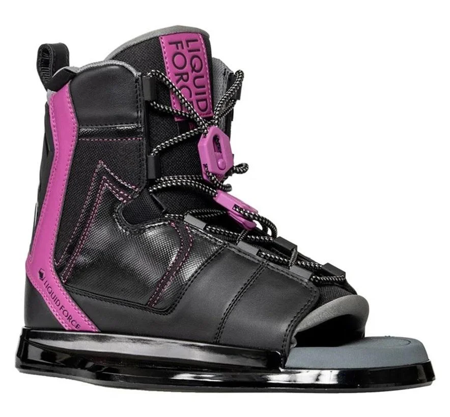 Liquid Force Plush Women's/Kid's Wakeboard Binding Black Pink