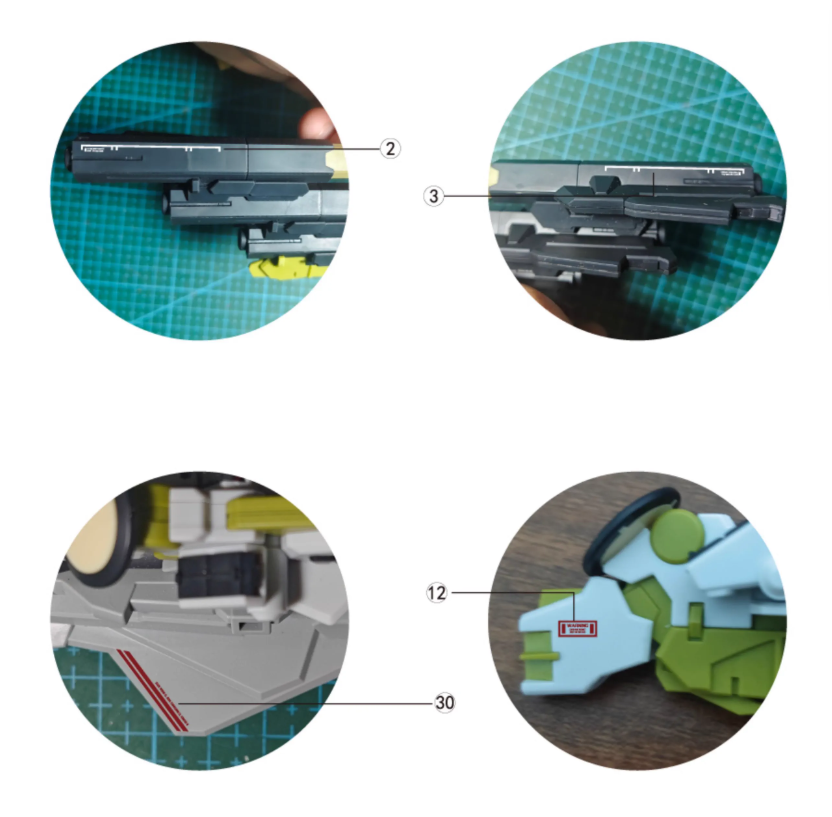AMAX Water Decal - HG 1/144 Destiny Gundam Spec II & Zeus Silhouette