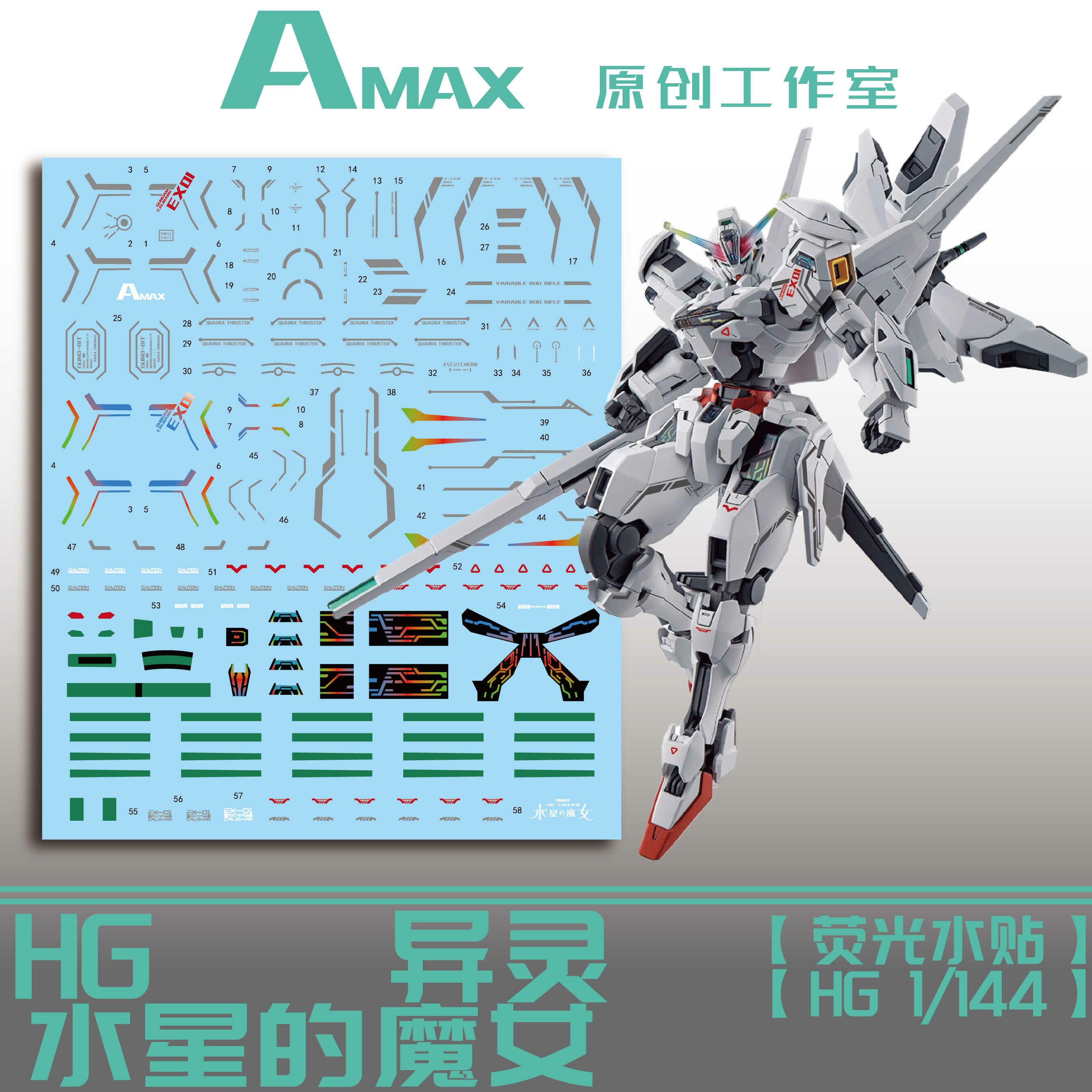 AMAX Water Decal - HG 1/144 Gundam Calibarn (Fluorescence)